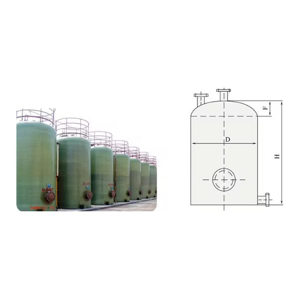 Quality Industrial Chemical FRP GRP Glass Vertical Storage Tank Professional Liquid Tank for sale