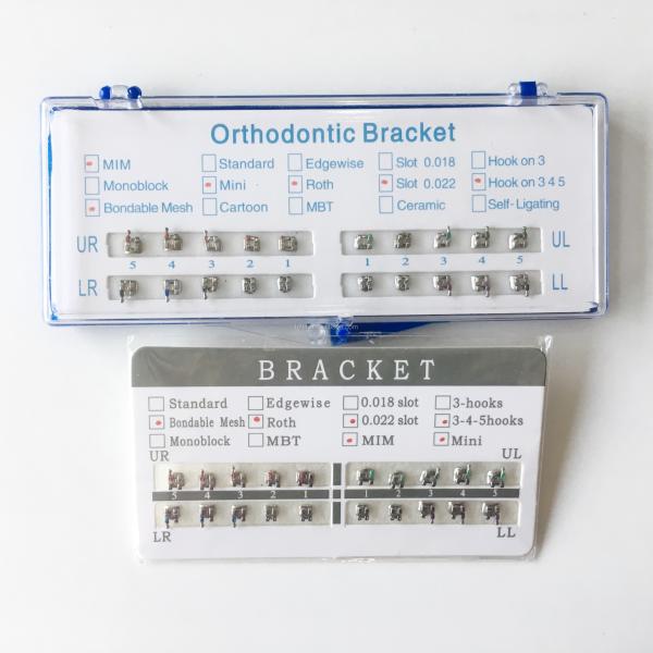 Quality Precise and Comfortable Low Profile Dental MBT Mini Bracket Orthodontics with CE for sale
