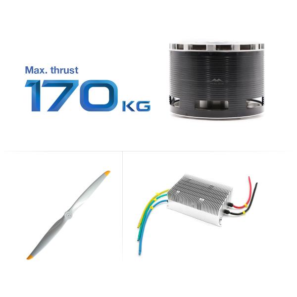 Quality 170KG Thrust BLDC Motor for Heavy Lift Drones 202x150mm for sale
