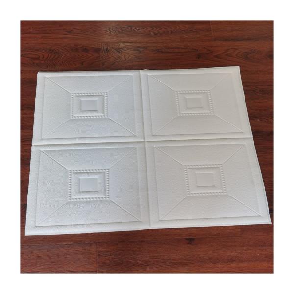 Quality 8mm Thickness Geometric Pattern Foam Wall Stickers for Sophisticated 3D Ceiling for sale