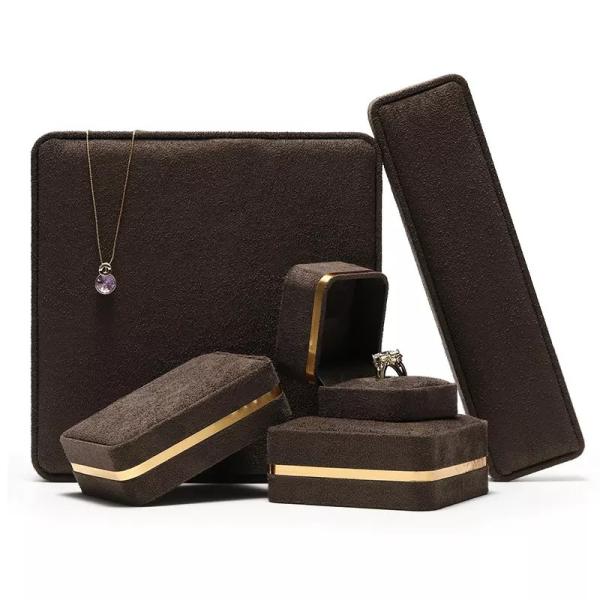 Quality Flannelette Velvet Bracelet Packaging Box Pink Iso Certificated for sale
