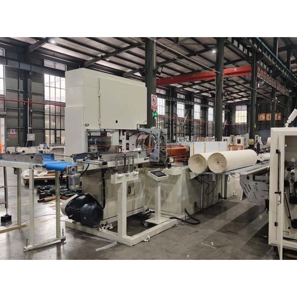 Quality Automatic Maxi Toilet Tissue Paper Roll Band Saw Cutting Machine for sale