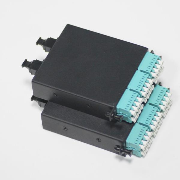 Quality OM3 Fiber Cassette Module Cabling Solution 12F MTP To SC Multi Mode for sale