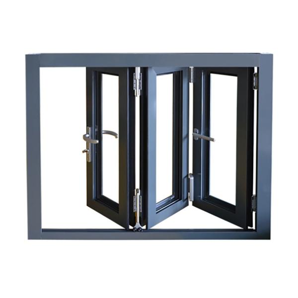 Quality French Style Aluminum Bifold Windows Modern With Heat Insulation Coefficient ≤2.1 for sale