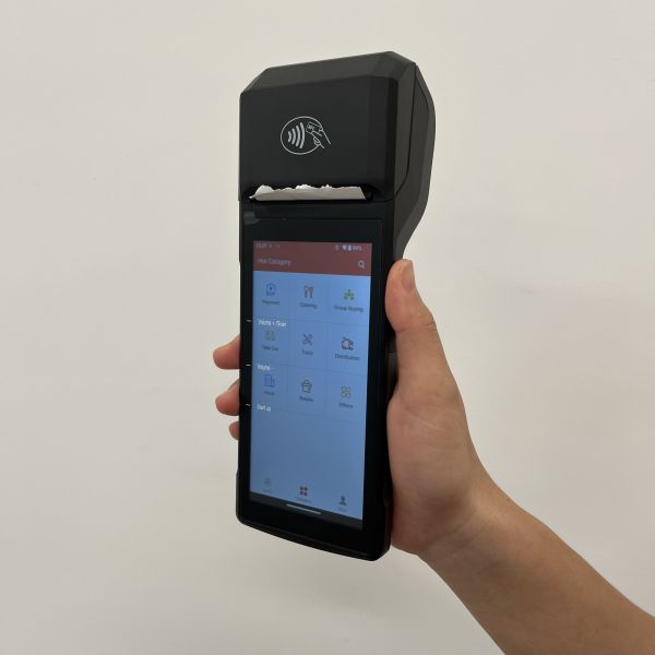Quality 4G NFC Android POS Terminal Handle Scanner For QR Code Payment for sale
