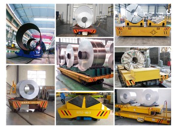 10 ton rail traverser battery operated coil cart for steel industry ferry