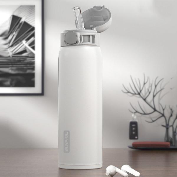 Quality Direct Drinking 500ml Stainless Steel Insulation Cup with Self-contained Straw 2022 for sale