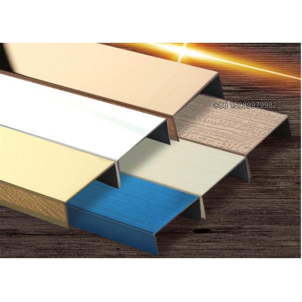Quality Grade 201 Stainless Steel U Profile Decor Molding 10x50x10mm PVD Plated for sale