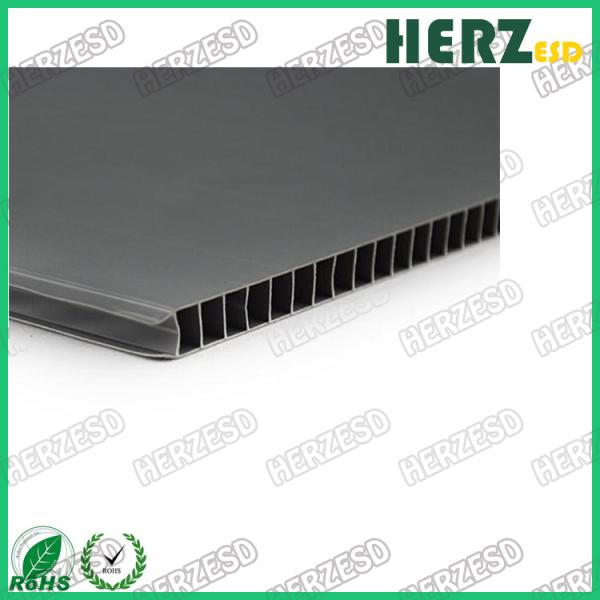 Quality Conductive PP Sheet ESD Storage Box PP Corrugated Hollow Sheets Conductive PP Corrugated Sheet for sale