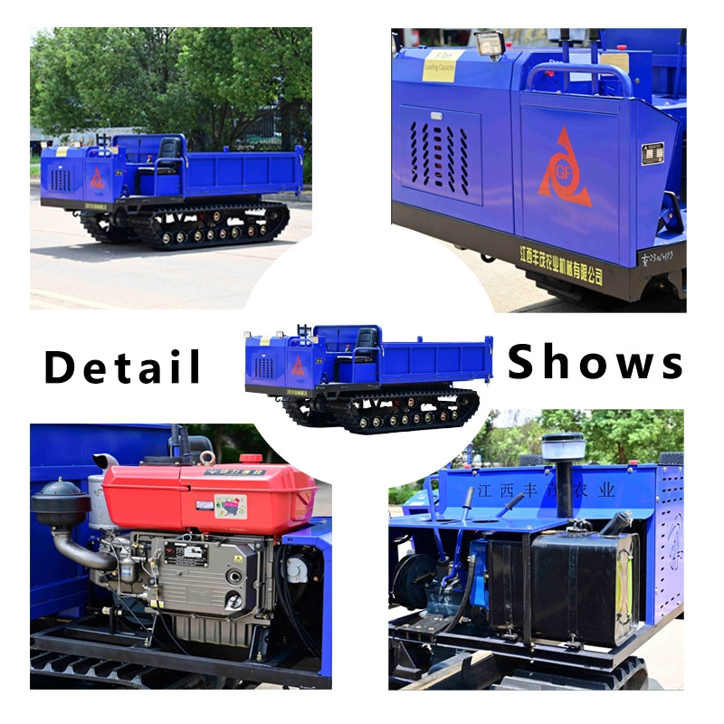 Track 5ton Transporter Crawler Cargo 5000kg Load Capacity Dumper for Oil Palm Planation