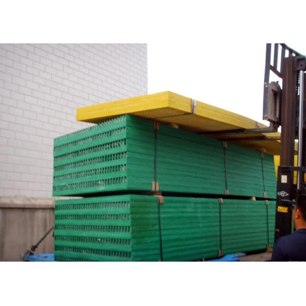Quality Green Plastic Grate Covers 1220 X 3660 Fibreglass Reinforced Plastic Grating for sale
