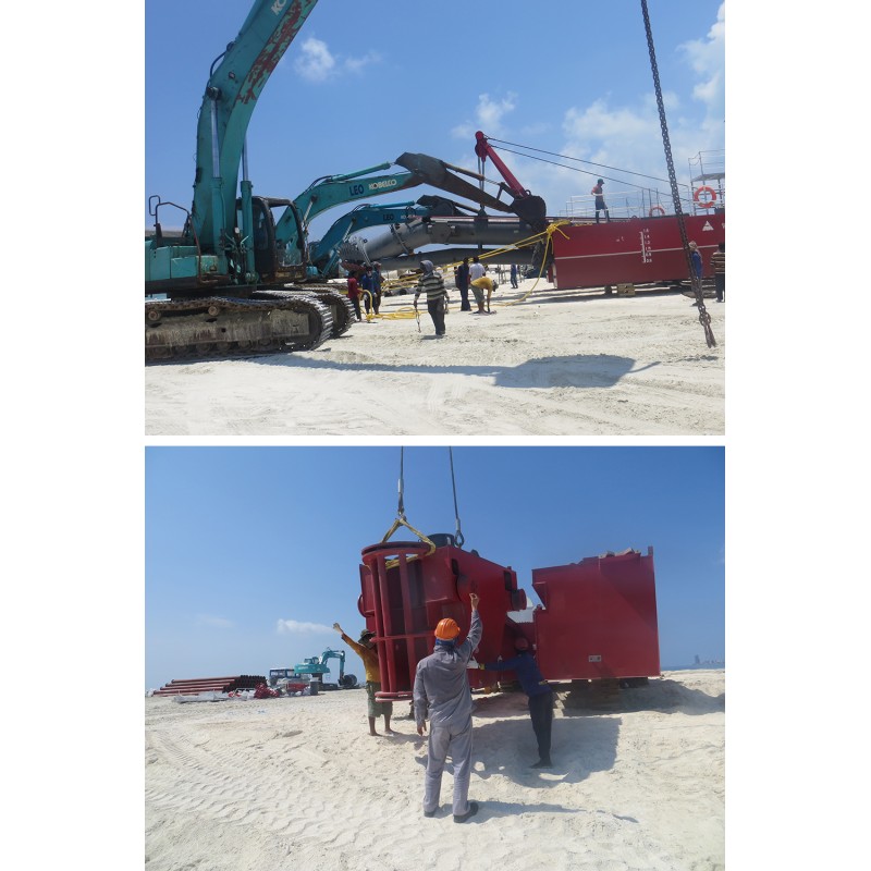 JMD350 14inch cutter head sand dredger installation and training