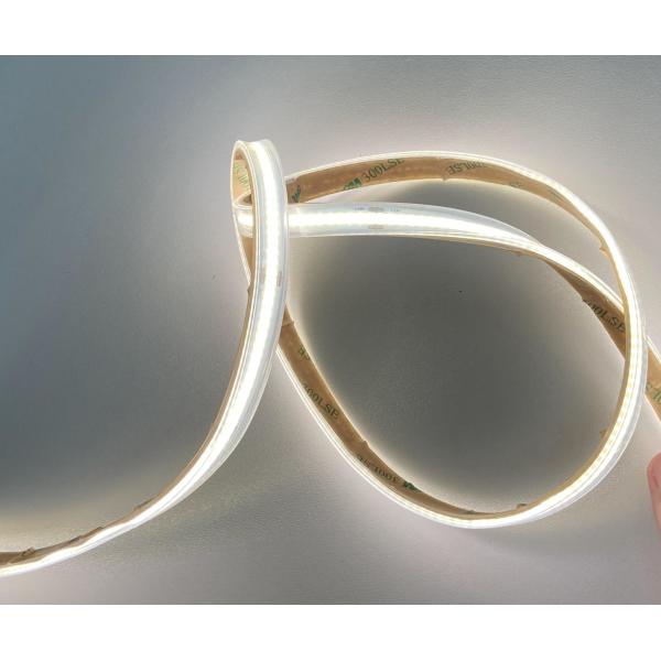 Quality Silicon Sleeved 24V COB LED Strip Flexible COB Strip Light IP65 Water Proof for sale