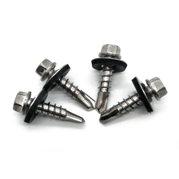 Quality China Wholesale Metal Wood Zinc Concrete Stainless Steel Csk Hex Head Epdm Washers Roofing Screw Tek Self Drilling Tappi for sale