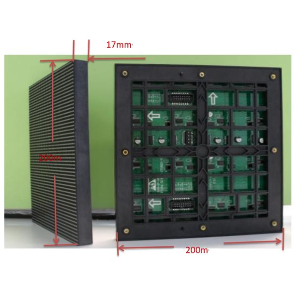 Quality Module Size 200 X 200mm High Brightness White Balance Outdoor Fixed LED Display for sale