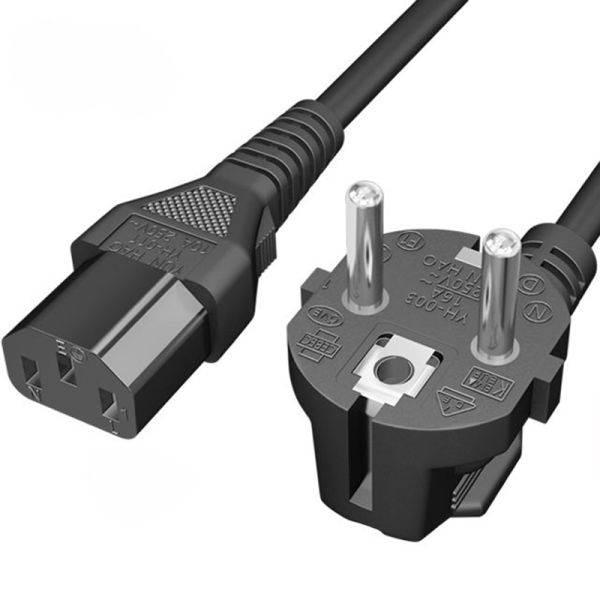 Quality C13 EU Power Cable 3-Pin 16A AC Extension Cable for Computer IEC Female End Type for sale