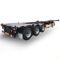 Quality 20FT 45FT Skeletal Used Semi 40FT Skeleton Container Chassis Trailer Semi for sale