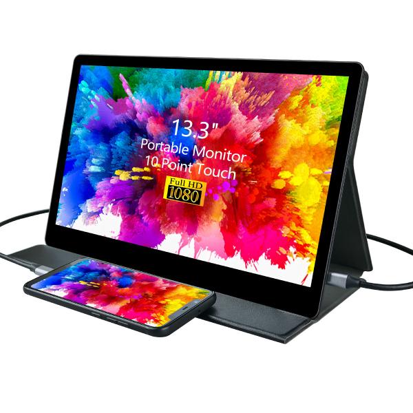 Quality 13.3 Inch IPS Screen LCD 178 Degree Second Portable Monitor For Laptop for sale