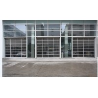 Quality Rapid Response Transparent Garage Door Modern Aluminum Doors Acrylic glass Low Price Residential Electric Automatic for sale
