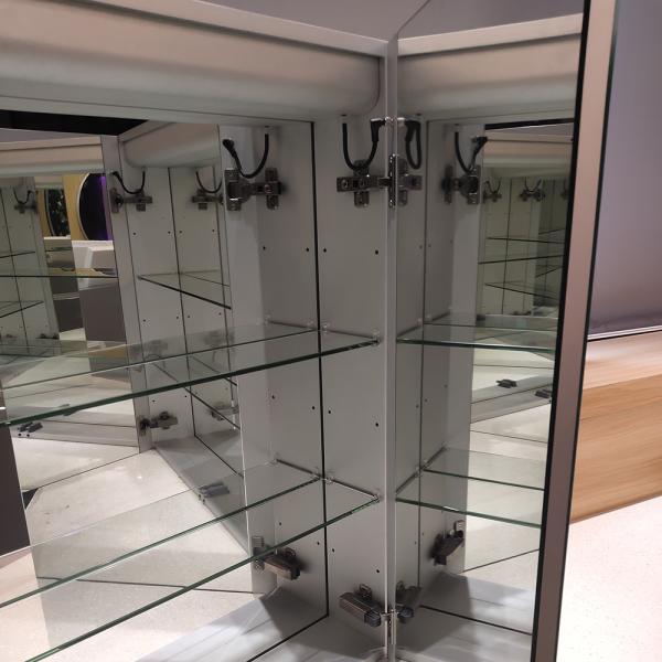 Quality Modern Luxury LED Illuminated Mirror Cabinet Rust Resistant Customized for sale
