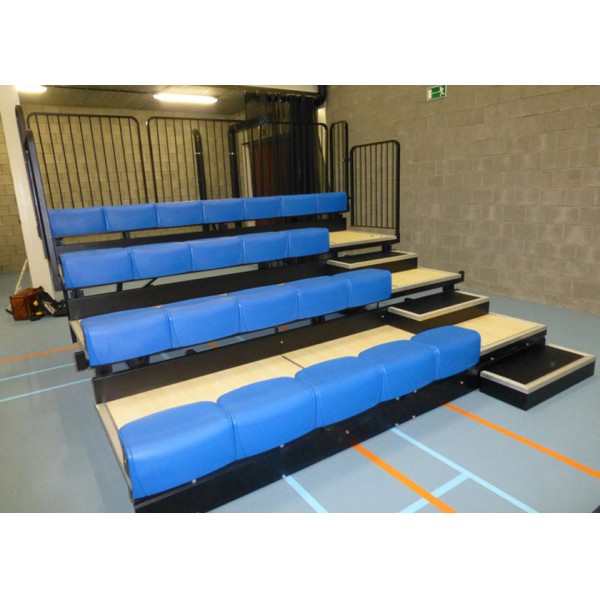 Quality Portable Telescopic Seating Systems With Colorful Bench Manual Operation for sale