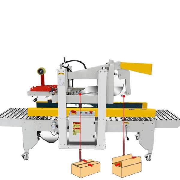 Quality Full Auto Flaps Folding Sealing Adhesive Tape Carton Sealer Machine for Paper for sale