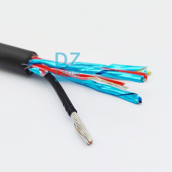 Quality Custom Industrial Cable – Multicore + Multipair Shielded TPV Cable 4 Pairs + 2 for sale