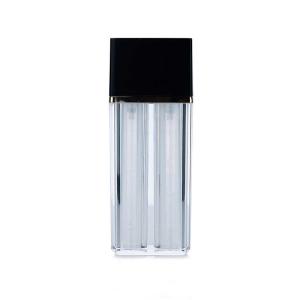 Quality 40ml Plastic Transparent Rectangle Clear With Black Lid For Empty Airless pump for sale