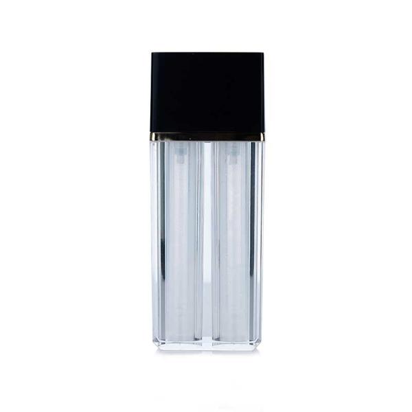 Quality 40ml Plastic Transparent Rectangle Clear With Black Lid For Empty Airless pump Bottle for sale