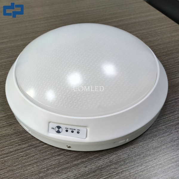 Quality Tri-colour robust LED bulkhead light Emergency led Ceiling Light CCT changeable for sale