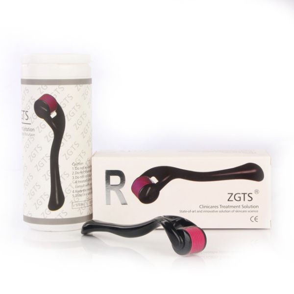 Quality 540 Pins ZGTS Micro Pin Derma Roller with Stainless Steel Rolling Pin in Black Handle for sale