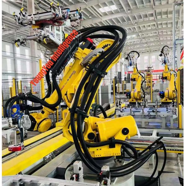 Quality 6 Dof Extra Long Robotic Arm Fanuc Arm Span 3100mm Heavier Load 210kg for sale