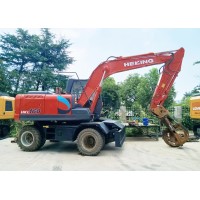 Quality HKL160 Second Hand Excavator Wheel Steel Grabbing Machine Used Excavator Machine for sale