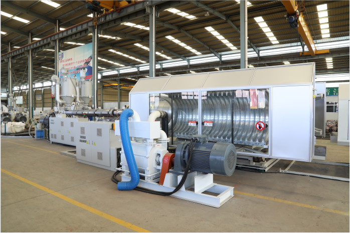Quality Single / Double Wall Corrugated Pipe Machine Closed Loop PVC Pipe Extrusion for sale