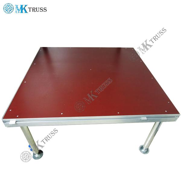 Quality Assembly 4'x8' Adjustable Event Stage Platform with Black and Customized Design for sale
