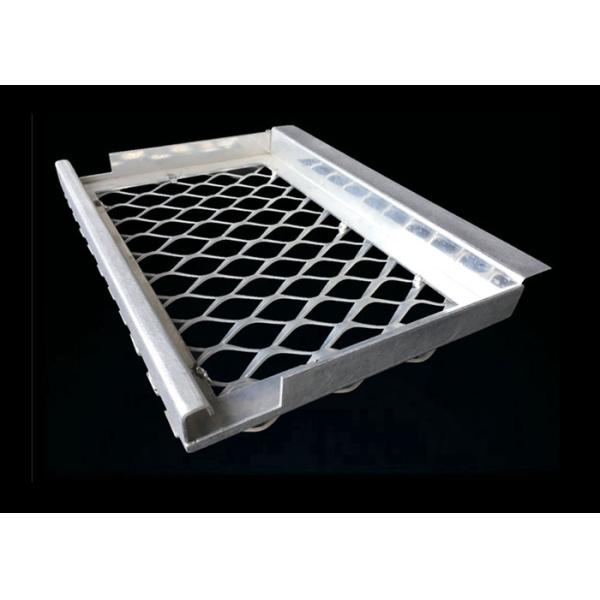 Quality Building Expanded Metal Mesh Facades, 1200X2400MM Frame Aluminum Curtain Walls for sale