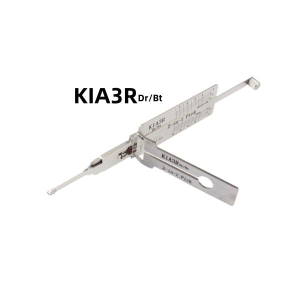 Quality Lishi KIA3R 2 in 1 Auto Car Door Lock Picks Decoder Unlock Tool for sale