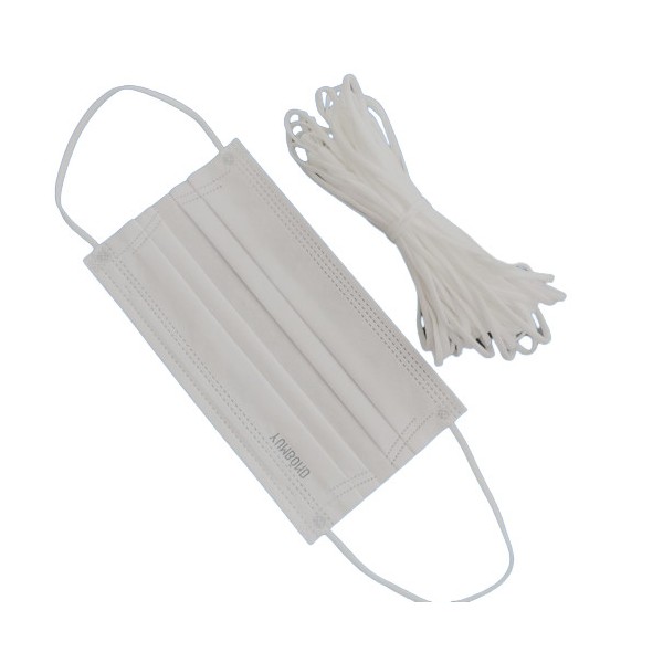 Quality Face Mask Flat Earloop Elastic Cord 5MM Polyester for sale