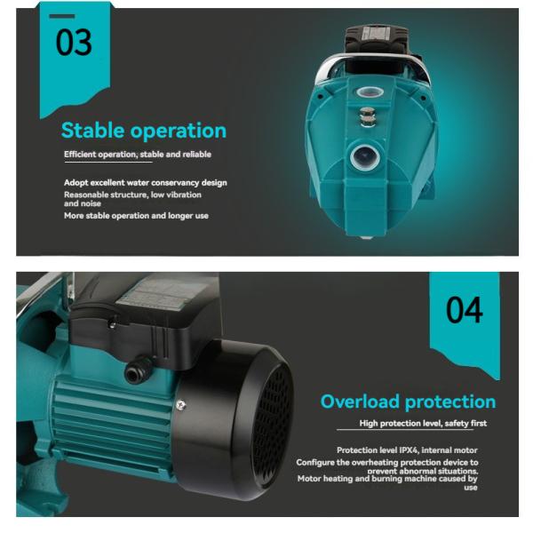 Quality 220V Single Phase Self Priming Jet Pump For Household Water Tower Water Supply for sale