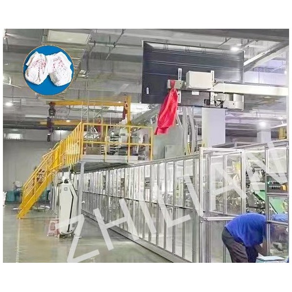 Quality 3pcs Type Pull Up Diaper Machine 650pcs/min Baby Traning Pants Machine for sale