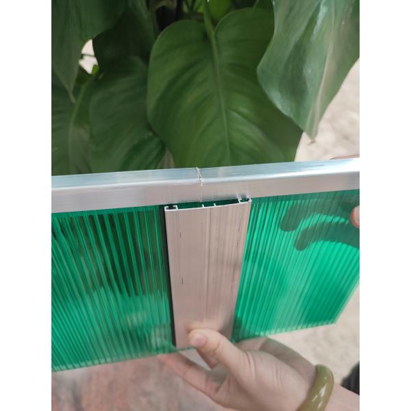 Quality Custom Aluminium Extrusion H Profile U Profile For Polycarbonate Sheet for sale