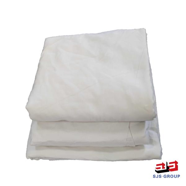 Quality 50-100Cm 20kg/Bale White Cotton Wiping Rags for sale