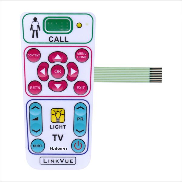 Quality Embossed Domes PET Circuit Membrane Switch Waterproof Keyboard With LED for sale