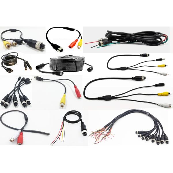 Quality Pure Copper Backup Camera Cable 20m Extension 4 Pin Aviation IP68 Waterproof for sale
