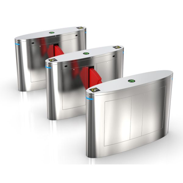 Quality Stainless Steel Flap Turnstile Gate With 550mm Passage Width High Strength for sale