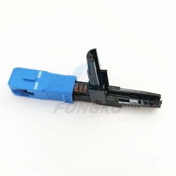 Quality SC UPC Fiber Optic Fast Connector For FTTH Drop Cable Field Termination for sale