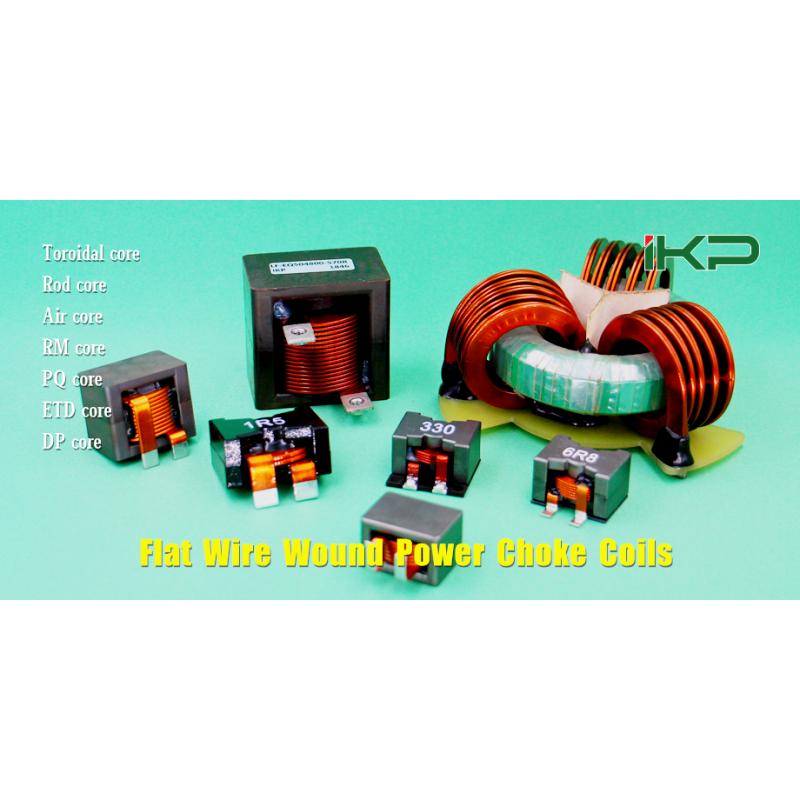 High Current EQ Type Magnetic Shielded Flat Wire Edge Winding Power Inductor supplier