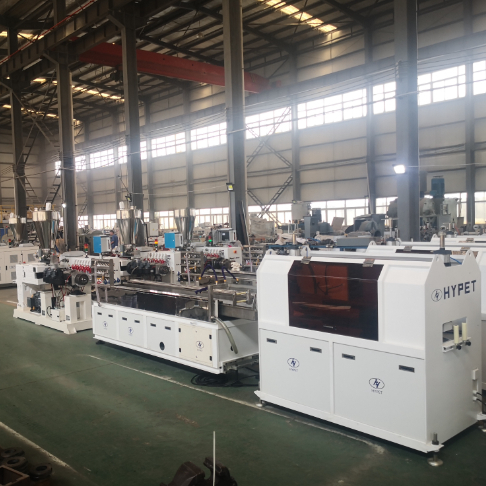 Quality Shenzhen HYPET Popular PVC Wire Duct Cable Extrusion Machine With Punching for sale