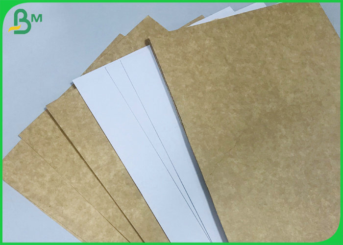  FDA Approved 250g 365g White Lined Coated Brown Back Kraft Board For Food Package