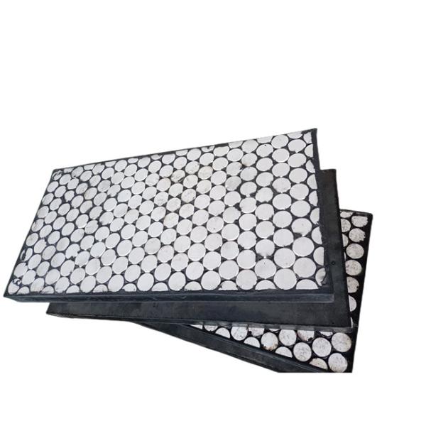 Quality Ceramic Abrasion Resistant Lining Plate Rubber Chute Liners Mining for sale